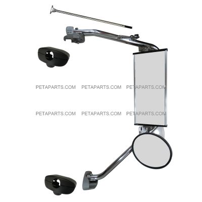 Door Mirror Heated Stainless with Arm - Passenger Side (Fit: Mack CH613 ...