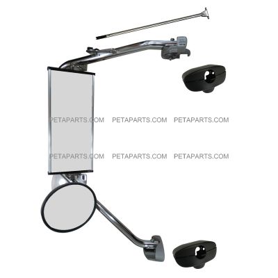 Door Mirror Heated Stainless with Arm - Driver Side (Fit: Mack CH613 ...